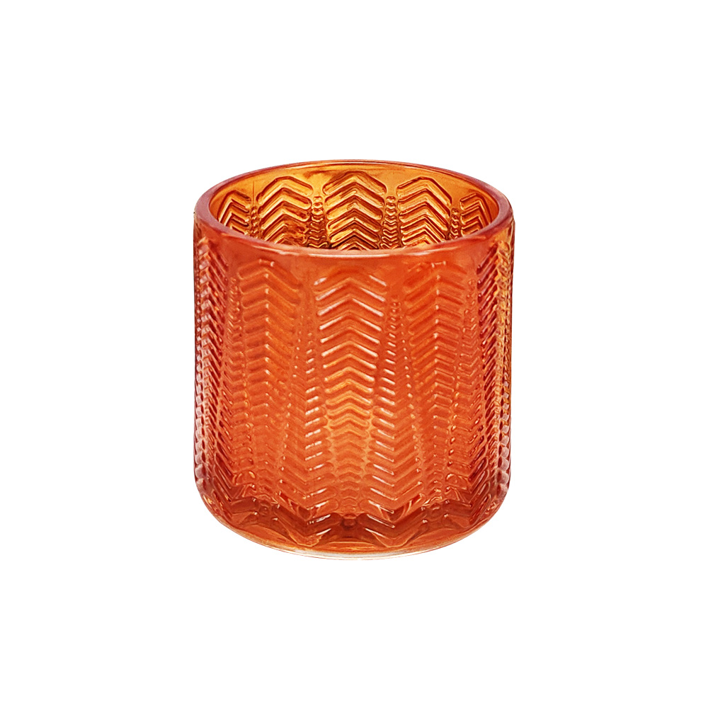 Candle Glass Jar With Various Patterns