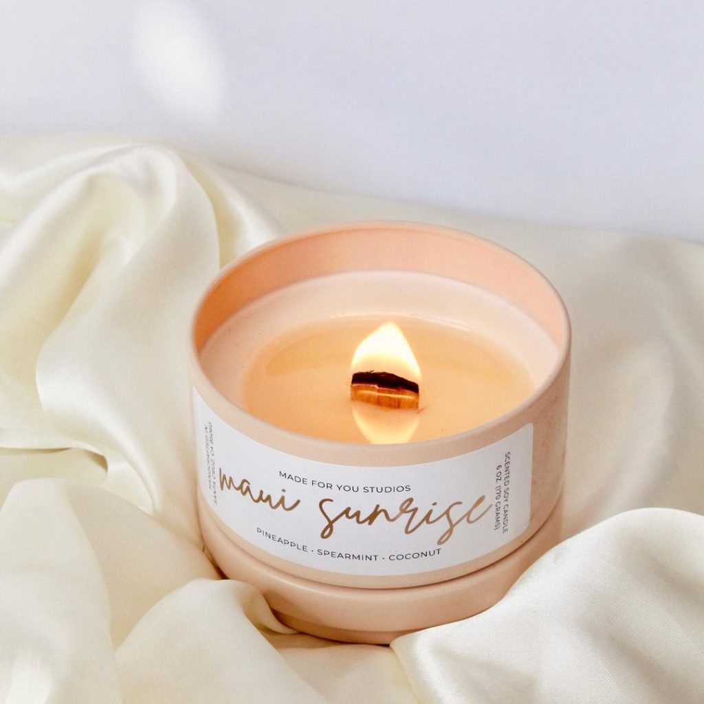 Luxury round candle tin can