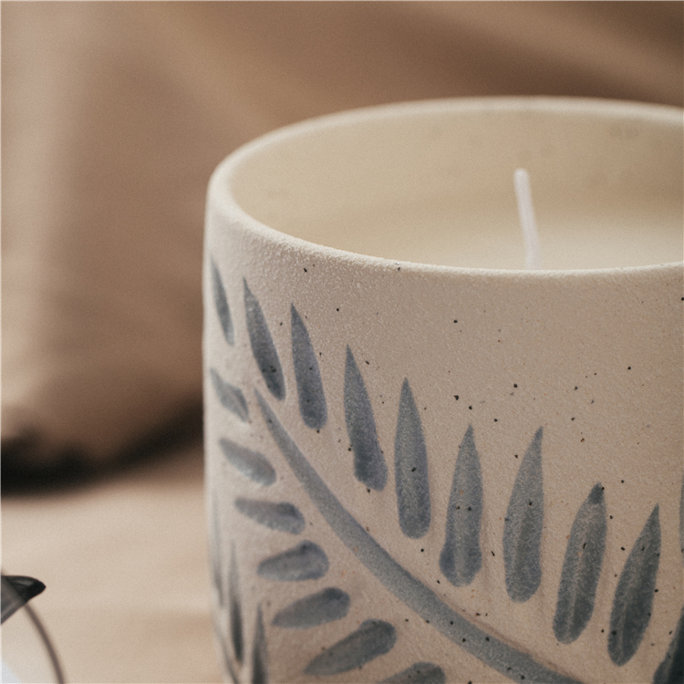 Modern Nordic decorative ceramic candle jar