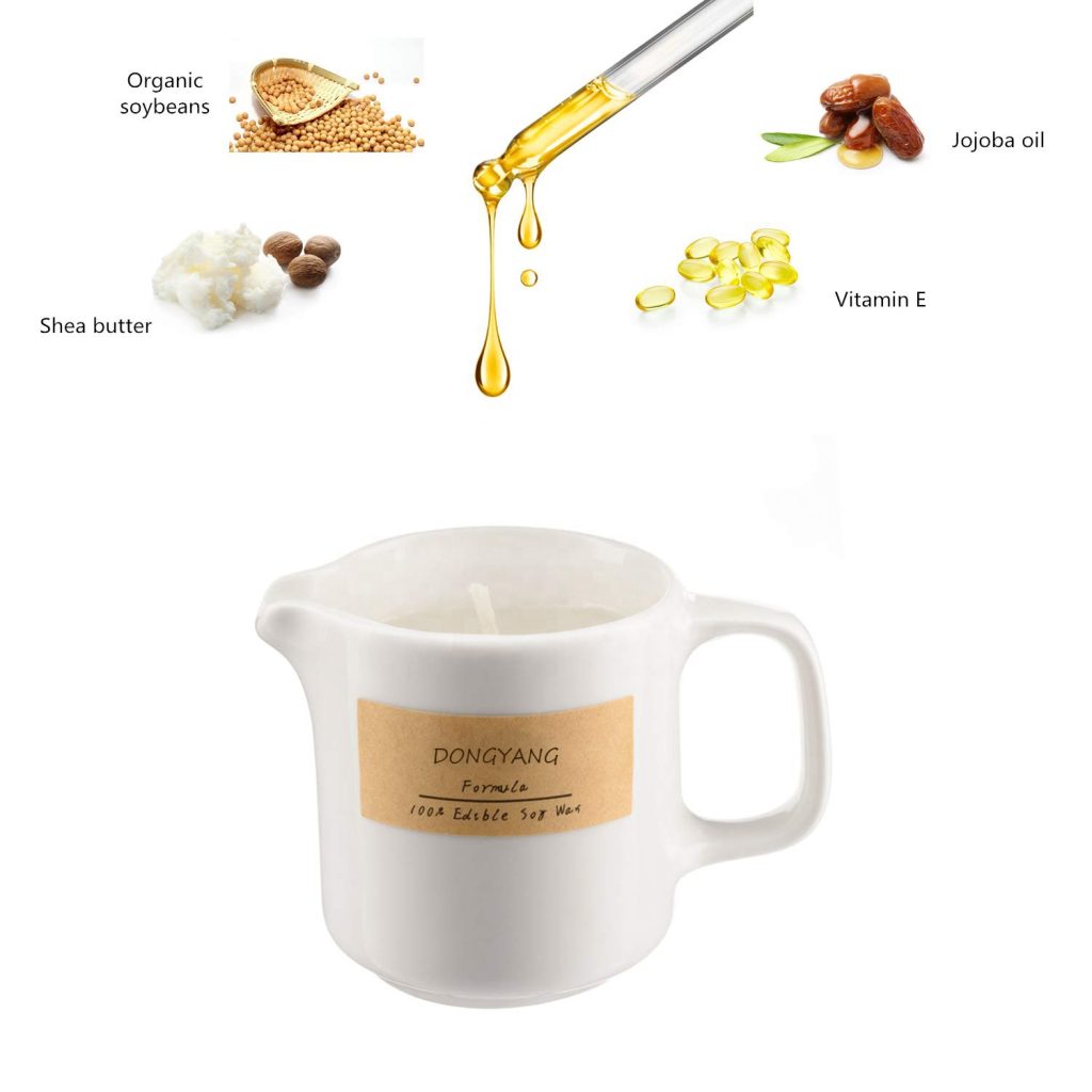 Natural scented candle ceramic jar