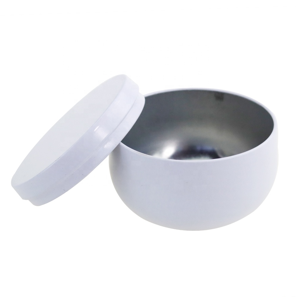 Solid color metal candle tin